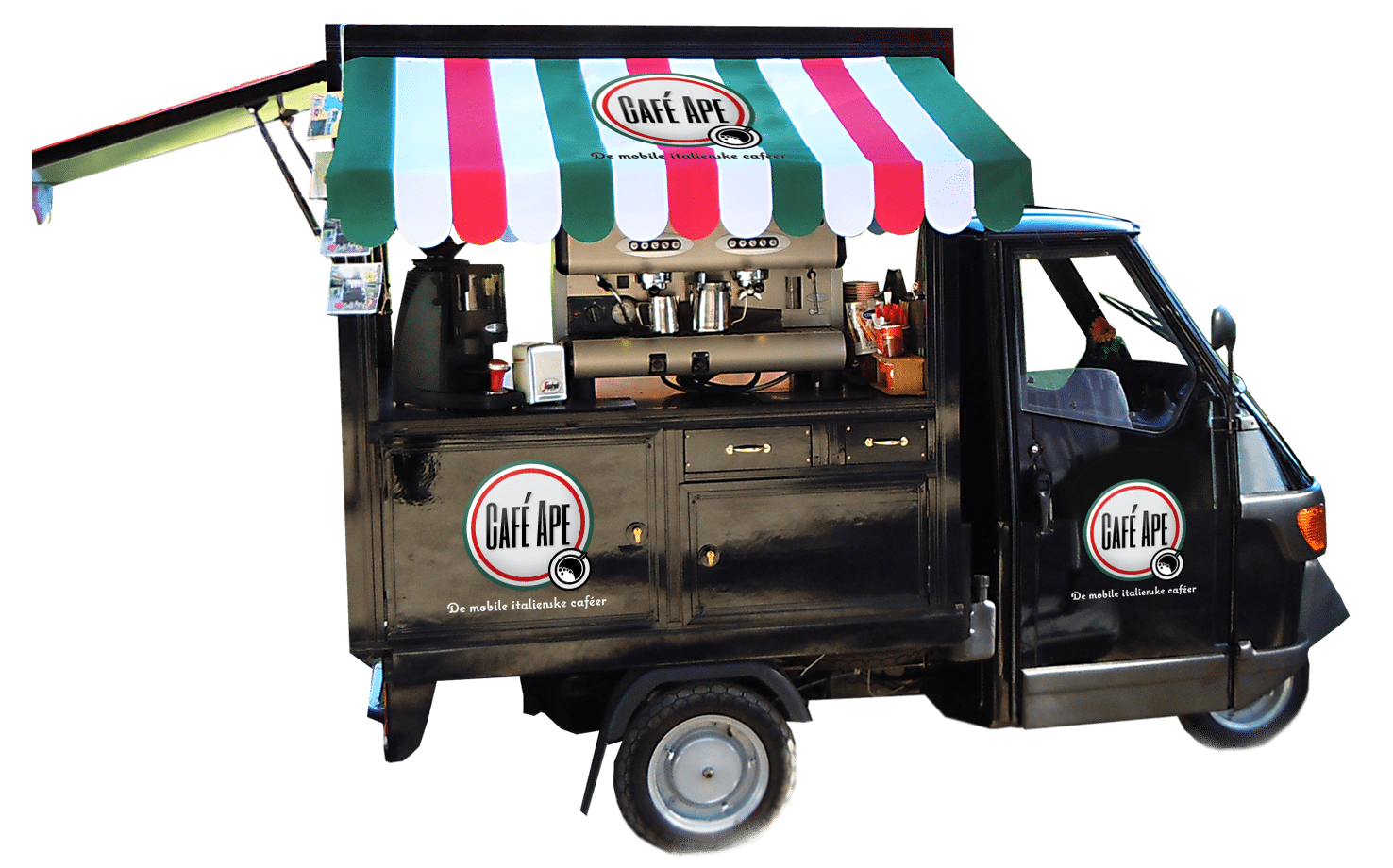 Lej italiensk kaffevogn | fester og firmaevents | Café Ape